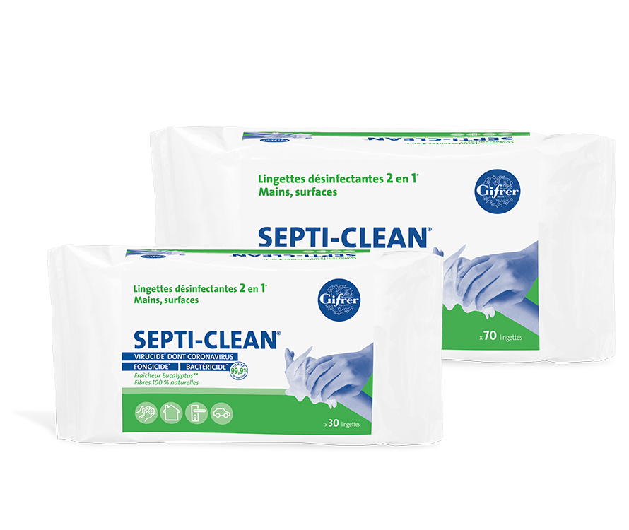 Gifrer | Septi-Clean lingettes désinfectantes mains et surfaces - Gifrer